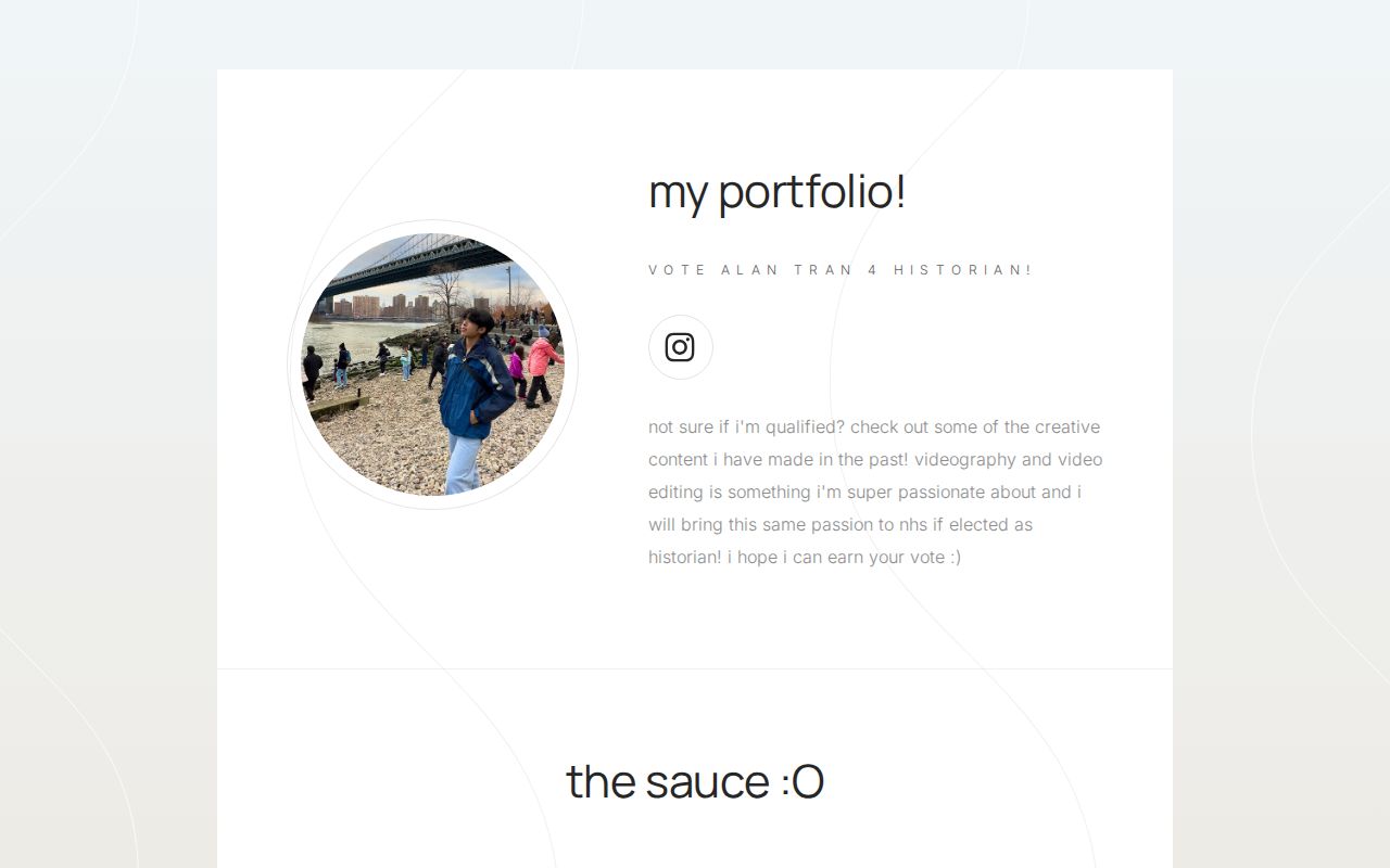 Alan Tran's Portfolio